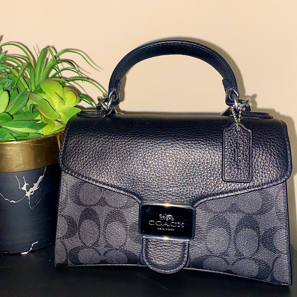 Coach Pepper Satchel Signature Canvas & Leather Sv/Gr… - Gem